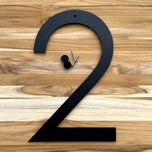 Amazon.com: 12 inch Large Modern House Numbers, black plastic with ...