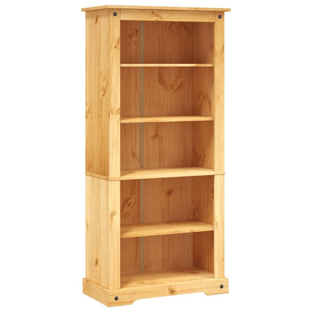 Amazon.com: vidaXL 5-Tier Bookcase - Rustic Mexican Pine Corona Range - Resistant Pinewood ...