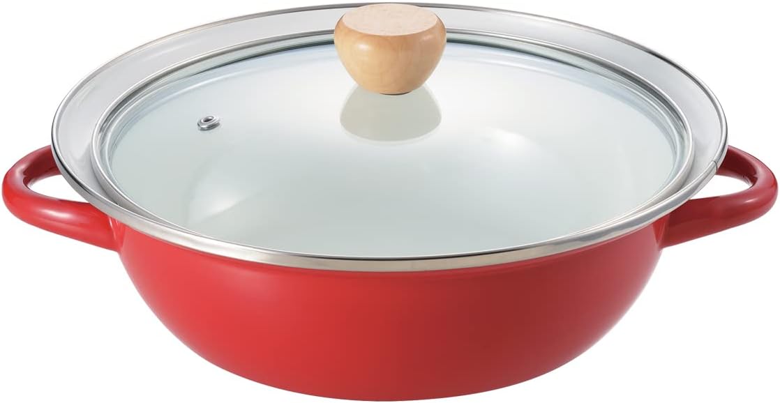 Amazon.co.jp: パール金属 鍋 卓上鍋 24cm ガラス蓋付 IH対応 ふっ素加工 3~5人用 旨味 HB-6964 : ホーム＆キッチン