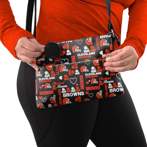 Snapklik.com : Chicago Bears NFL Logo Love Crossbody Purse