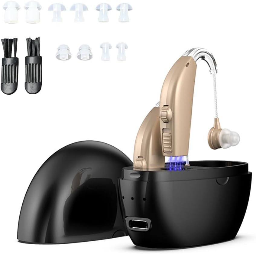 Amazon.com: Hearing Aids, Wireless Rechargeable Hearing Amplifier, OTC ...