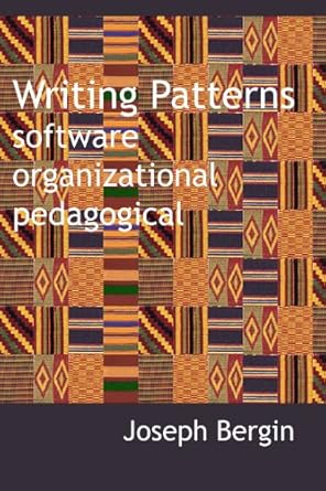 Amazon.com: Writing Patterns - software, organizational, pedagogical ...