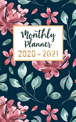 monthly planner 2020-2021: 2 year calendar pocket planner ( 5 x 8 ...