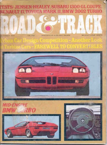 ROAD & TRACK MAGAZINE DECEMBER 1972 BMW TURBO VINTAGE ADS!: Rob Walker ...