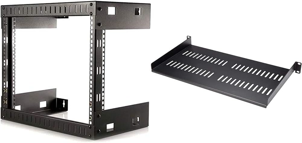 Amazon.com: StarTech.com 19" Wall-Mount Network Rack - 12" Deep 1U ...