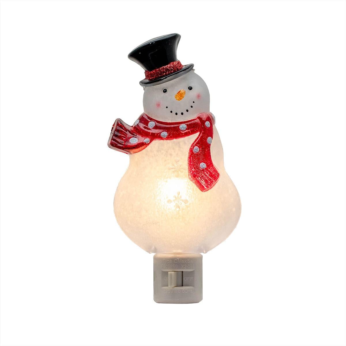 Amazon.com: Snowman with Wreath Night Light 6.5 Inch, Plastic : Tools ...