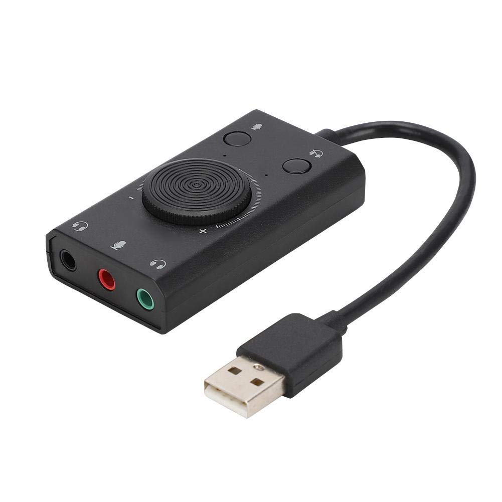 Wendry External Sound Card, USB Audio Adapter External Stereo Sound ...
