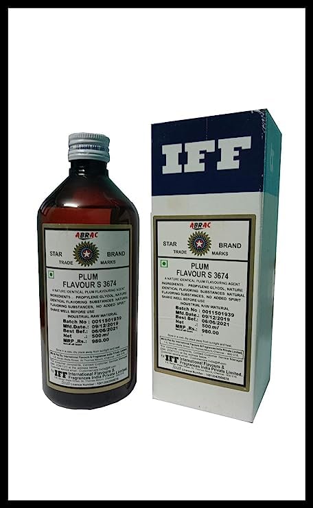 Sandi Foods ,IFF Bush- Peach and Plum Food Flavour Essence 500 ml for ...