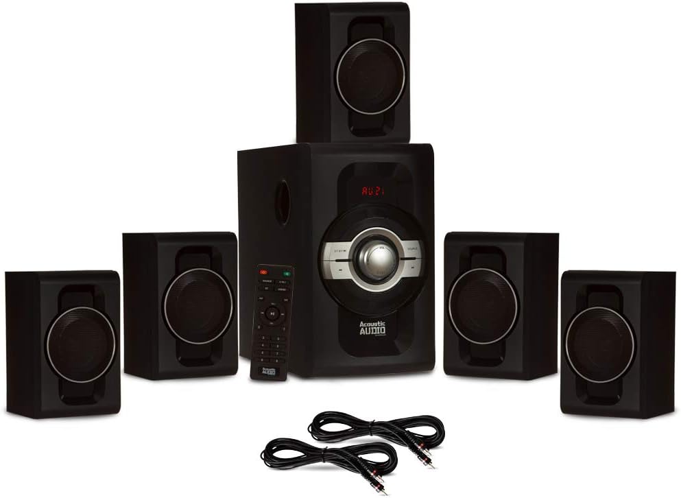 Amazon.com: Acoustic Audio AA5240 Home Theater 5.1 Bluetooth Speaker ...