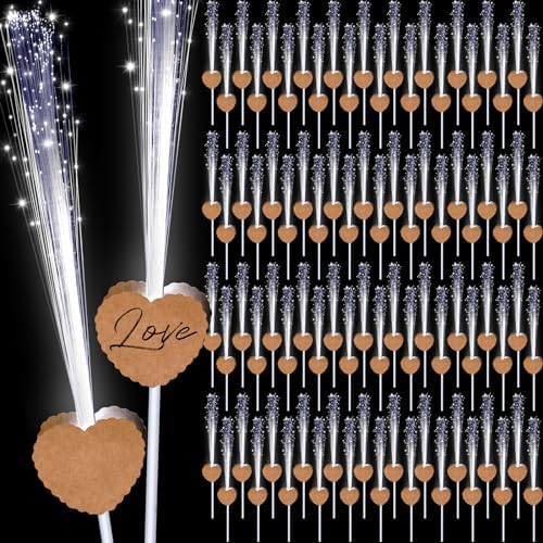 Amazon.com: Simgoing 48 Pcs Lighted Wedding Wands LED Tinsel Wedding ...