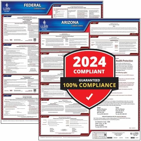 Amazon.com: 2024 Arizona (AZ) State Labor Law Poster - State, Federal ...