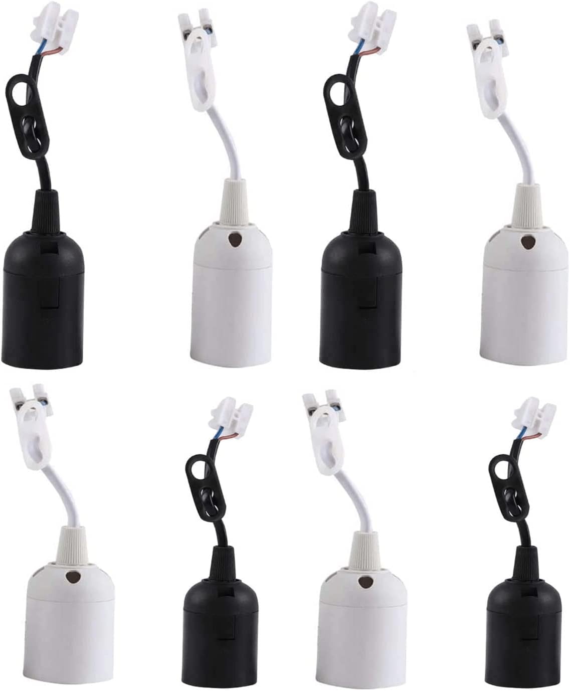 8 Pezzi Portalampada E27 Porta Lampadina Portalampada E27, Porta ...