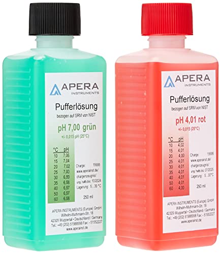 Apera Instruments pH Calibration Solution Kit 4.01/7.00 250ml : Amazon ...