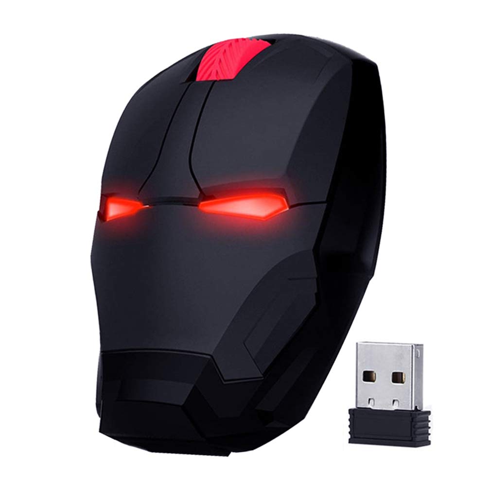 Amazon.com: ECOiNVA Wireless Iron Man Mouse 2.4G Optical Computer Mouse ...