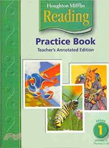 Amazon.com: Houghton Mifflin Reading: Practice Book Teacher s Annotated Edition, Level 1, Vol. 2 ...