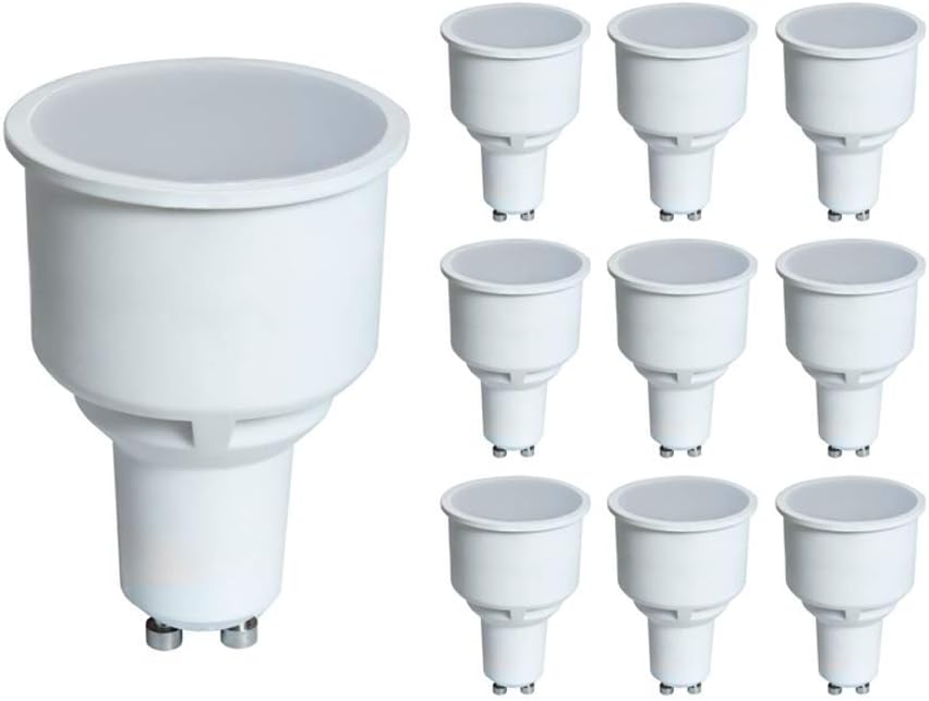 Pack of 10 x Crompton LED Long Neck Reflector Light Bulbs GU10 4.9 Watt ...