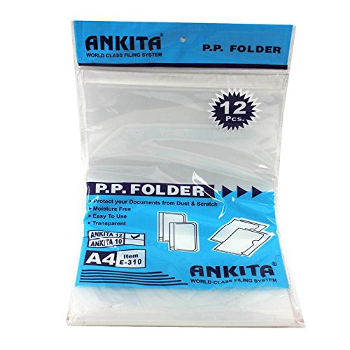 Ritesh A4 Pp Transparent File Folder Set Of 12 : Amazon.in: Electronics