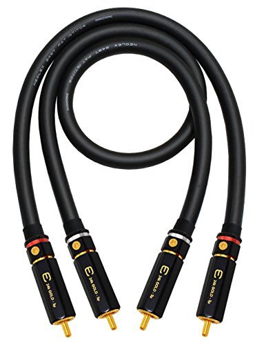 2 Foot – Audiophile High-Definition Audio Interconnect Cable Pair ...