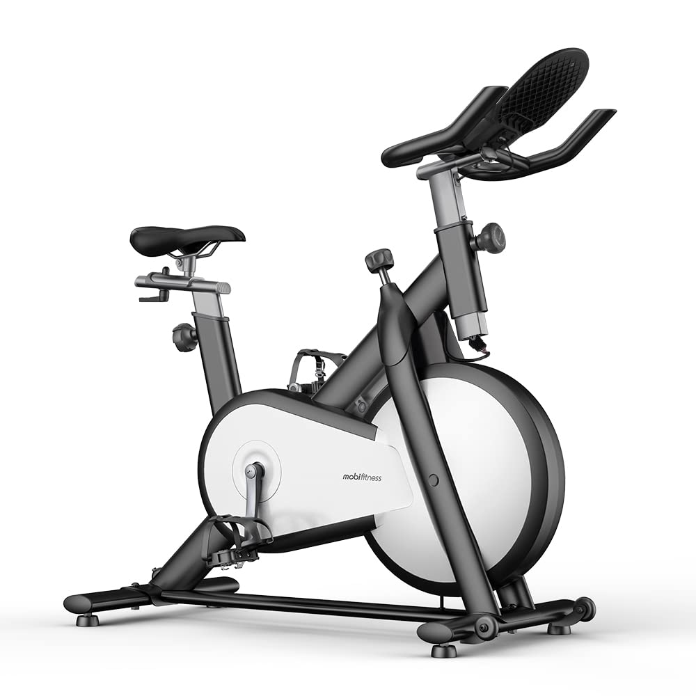 MOBI FITNESS Exercise Bike - Stationary Bike with Intelligent One Touch ...