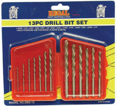 13 Piece Drill Bit Set - Jobber Drill Bits - Amazon.com