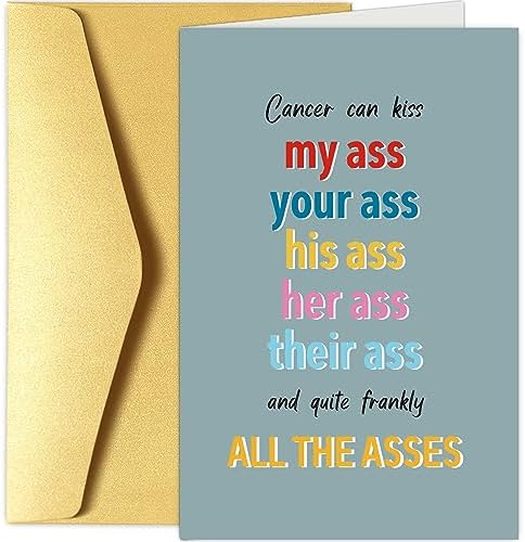 Amazon.com : Chenive Funny Cancer Card for Him Her, Cancer ...
