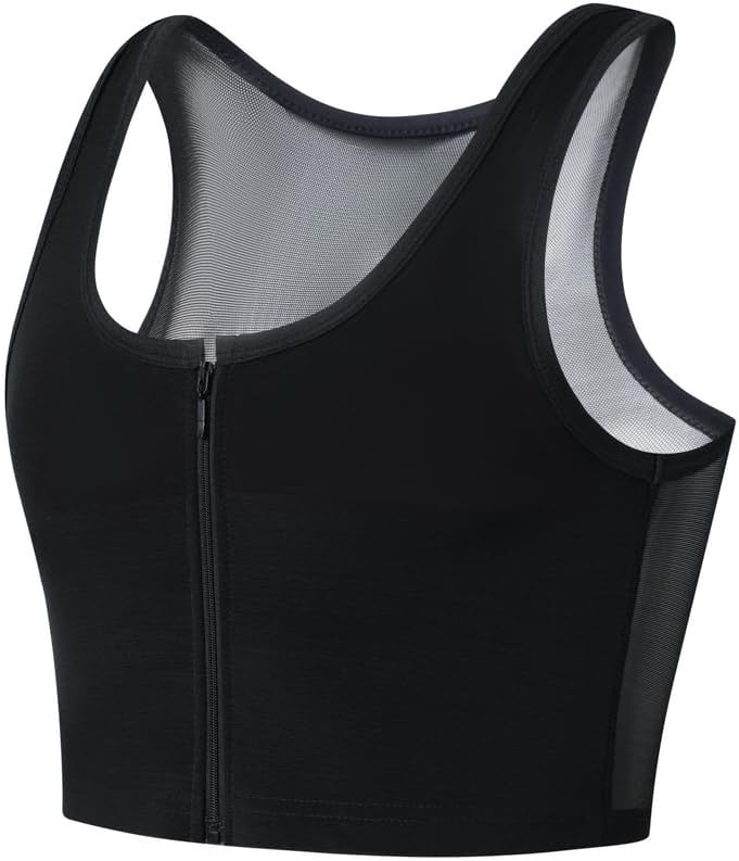 Amazon.com: JARAZIN Zipper Chest Binder for Women Transgender FTM ...