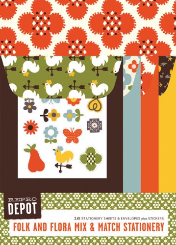 Reprodepot Folk and Flora Mix & Match Stationery: Goldfinger, Djerba ...