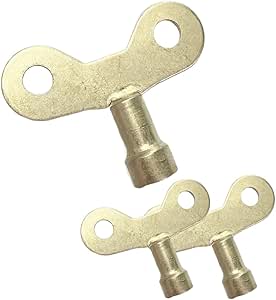 3 pieces 6mm radiator key，sturdy radiator bleed key，reusable radiator ...