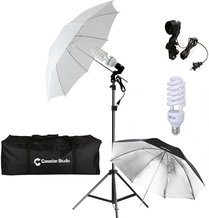 CanadianStudio Photography Umbrella Continuous Light Studio Lighting ...