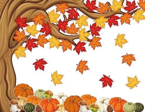 Amazon.com: Frienda Fall Leaves Affirmation Station Bulletin Board Set ...
