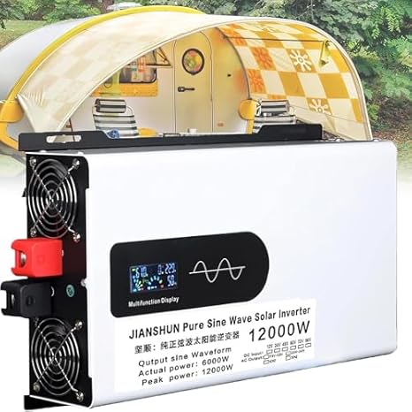 Amazon.com: 5000W/6000W/8000W/10000W/12000W Hybrid Solar Inverter, 12V ...