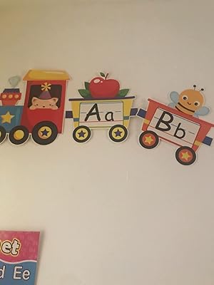 Alphabet Train Bulletin Board Set Animals Alphabet India | Ubuy