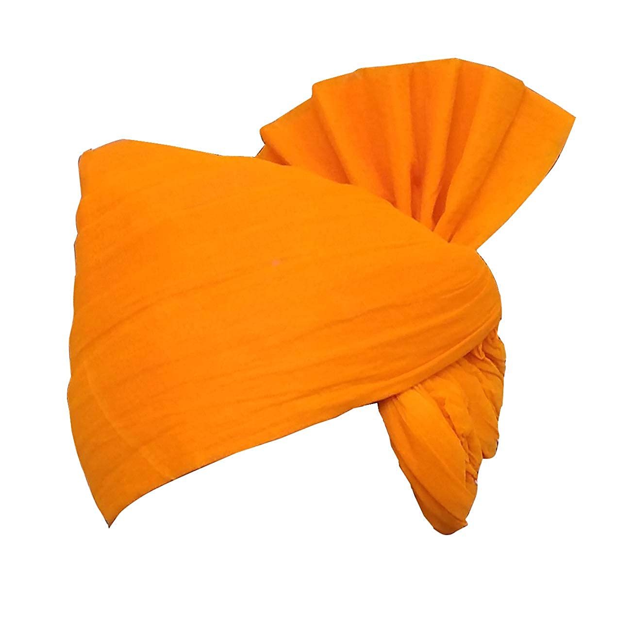 Buy yellow stone Rajasthani Cotton BHAGWA SAFA | ORANGE SAFA Bandhani ...