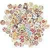 Amazon.com: 200 Pcs Mixed Wooden Buttons - Assorted Colors Vintage ...