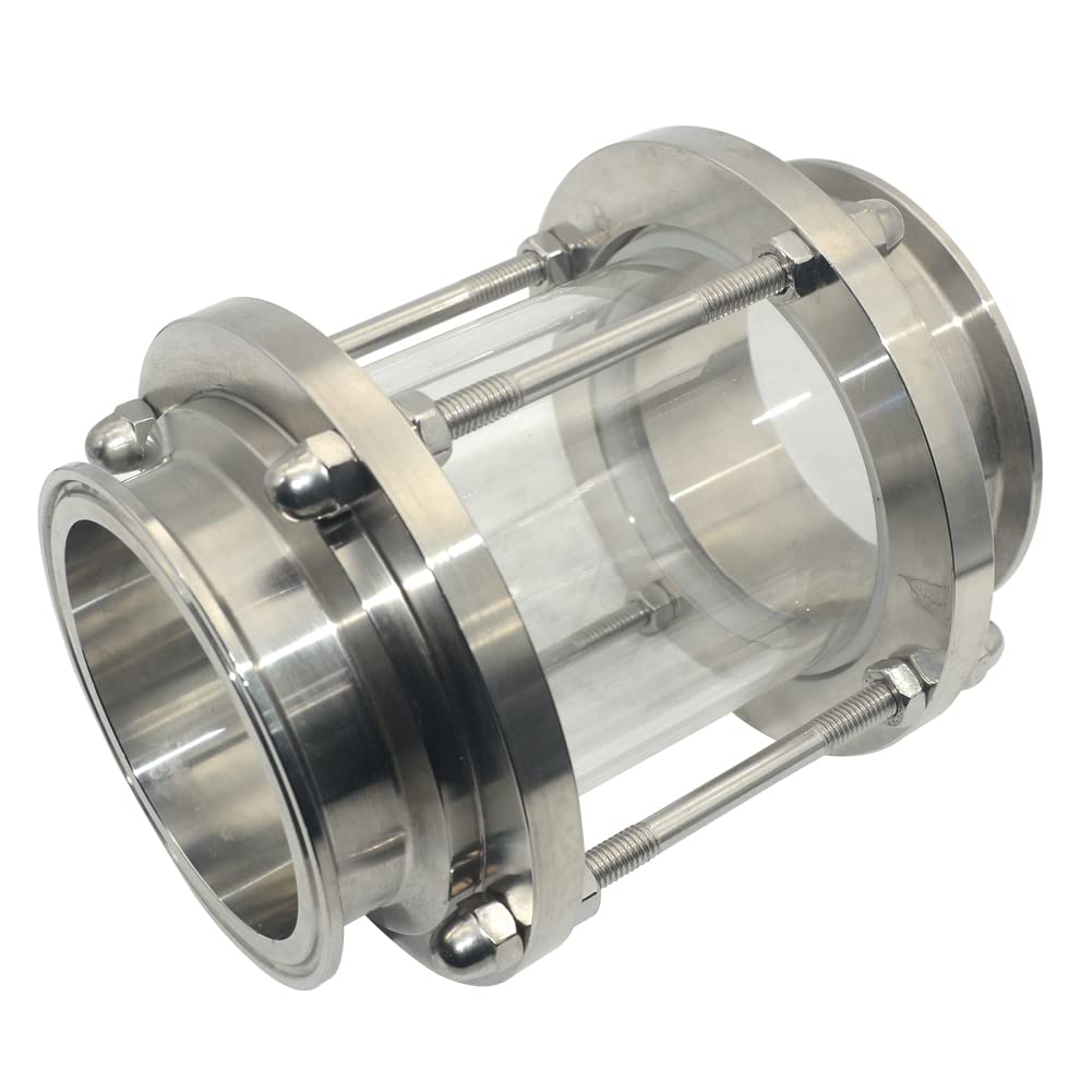 Snapklik.com : 4" 102MM Flow Sanitary Straight Sight Glass Tri Clamp ...