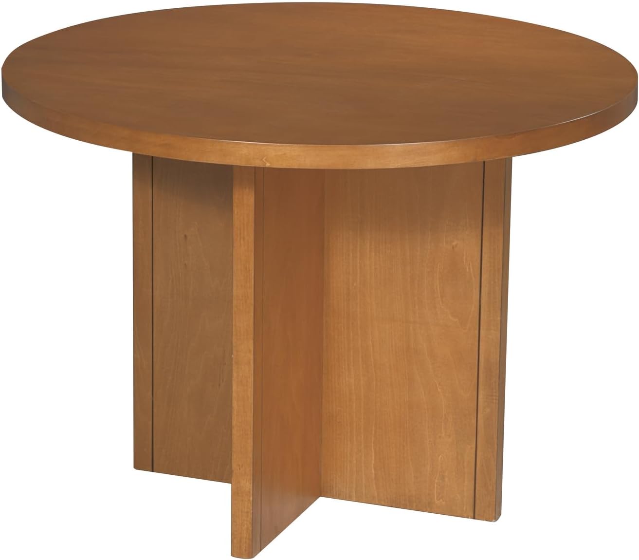 Amazon.com: OSP Home Furnishings Solid Wood 42-Inch Round Conference ...