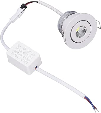 2Inch LED Recessed Ceiling Light, 5W Downlight with Hardwired Cable and ...