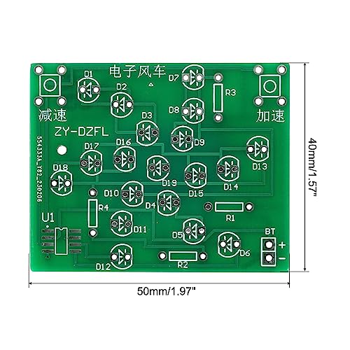 PATIKIL Soldering Practice Board, 1 Set Electronics Kit Prototype PCB Board DIY Welding Circuit ...