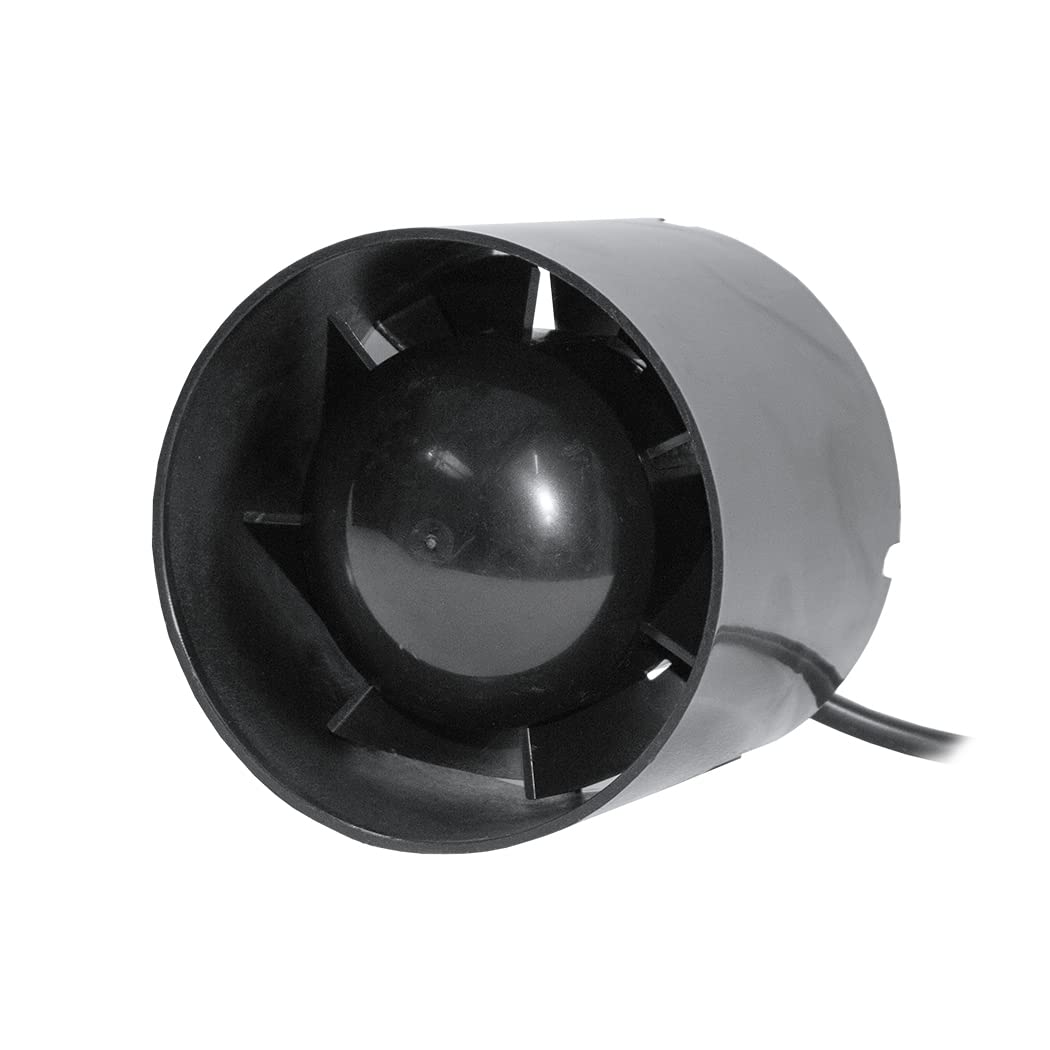 Ram Inline Exhaust Fan - 100mm (4") - 80m³/hr, Black : Amazon.co.uk ...