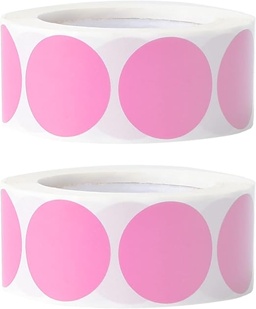 Amazon.com : Tindobewan 1000 Pieces 1 Inch Round Color Coding Labels ...
