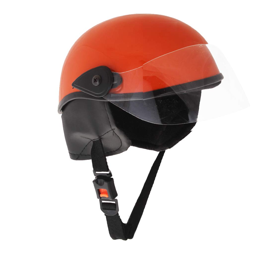 Sage Square Multipurpose Half Helmet for Men and Women (Large, Orange ...