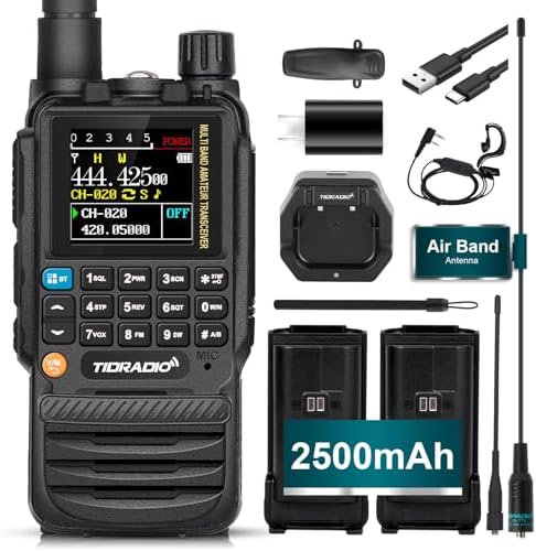 Amazon.com: TIDRADIO TD-H3 Ham Radio Handheld, Multi-Band Two-Way ...