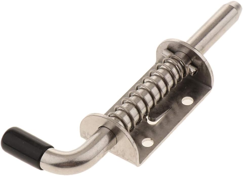 Heavy Duty Spring Latch Barrel Bolt with Axle 10mm 304 Stainless Steel ...