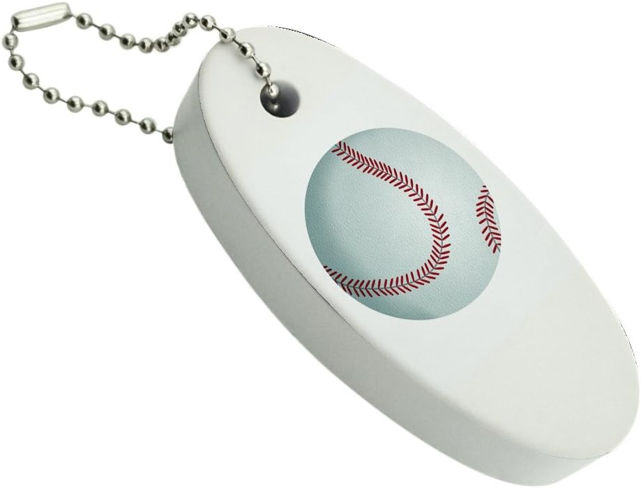Amazon.com: GRAPHICS & MORE Baseball Ball Floating Keychain Oval Foam ...