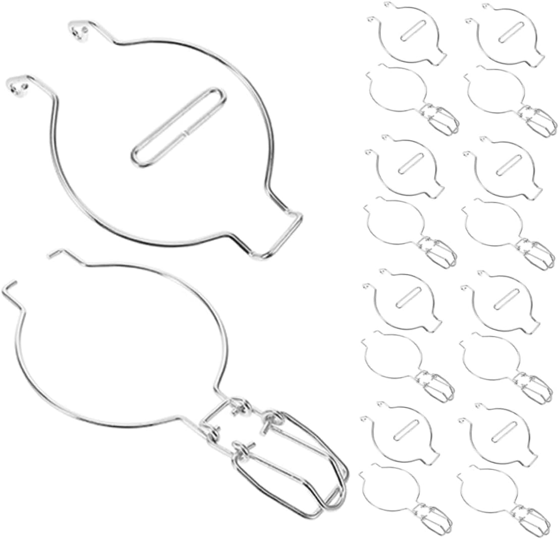 Amazon.com: VINTORKY 12pcs Stainless Steel Glass Jar Wire Clamps Sealed ...
