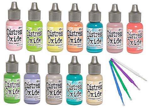 Amazon.com: Ranger Distress Oxide Bundles - 12 Water-Reactive Distress ...