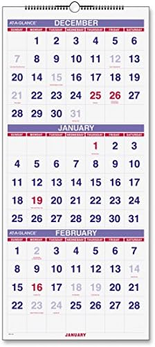 Amazon.com: AAGPM1128 - Vertical Format Reference Calendar : Office ...