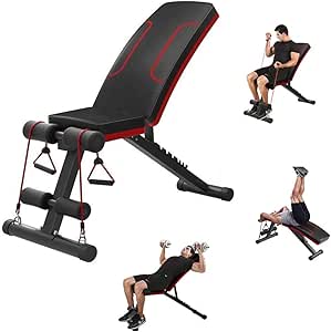 Amazon.com : Adjustable Weight Bench - Multi-Purpose Sit Up Bench ...
