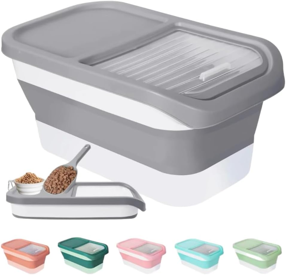 Amazon.com: Generic Large Portable Dog Food Storage Container with Lid ...