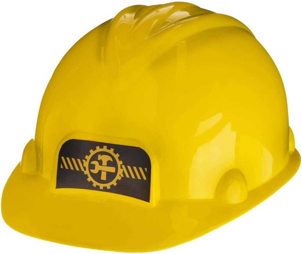 Amazon.com: Ultimate Kids Yellow Construction Worker Hat - 1 Piece ...